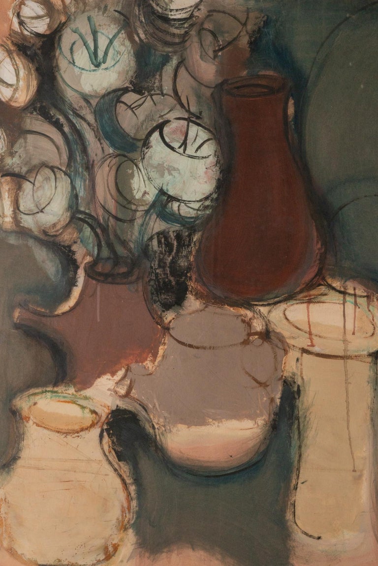 Tempera and Watercolor in Modern Taste For Sale at 1stDibs