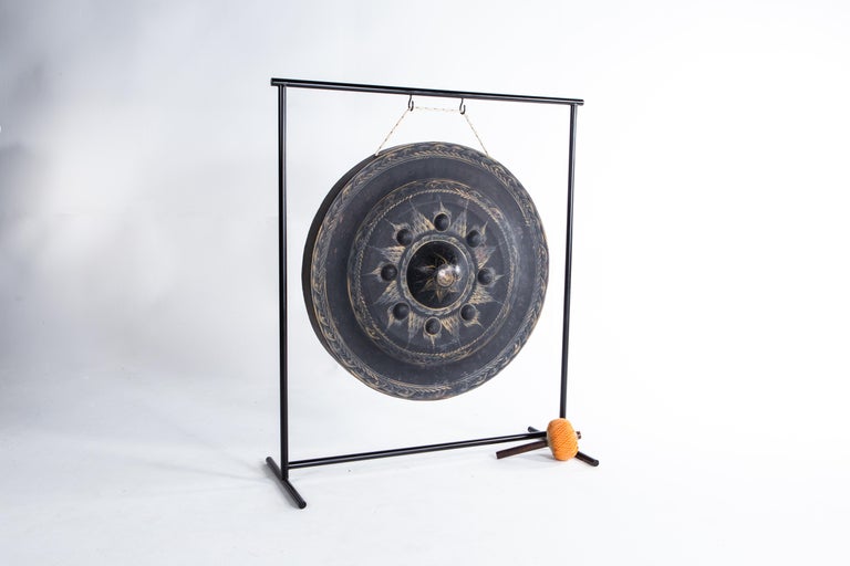 Temple Gong on Stand at 1stDibs