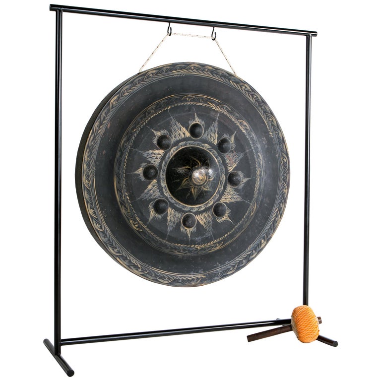 Temple Gong on Stand at 1stDibs