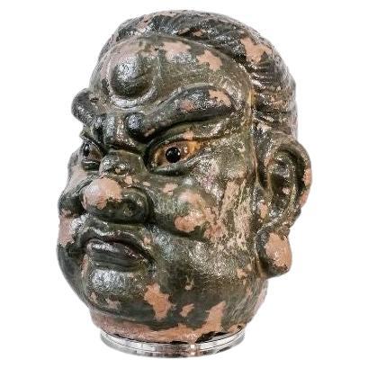 Qing Dynasty Chinese Sancai Temple Guardian Figure For Sale at 1stDibs