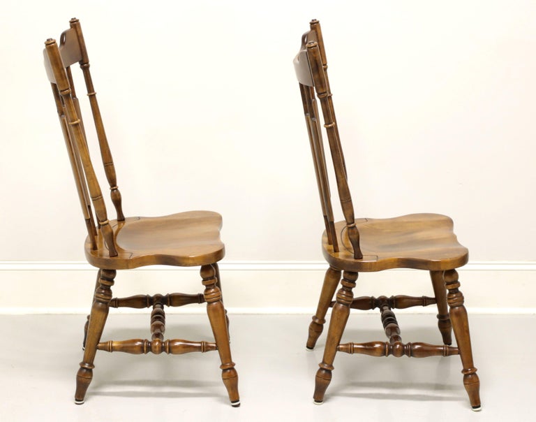 TEMPLE STUART Rockingham Solid Maple Windsor Cattail Dining Side Chairs ...