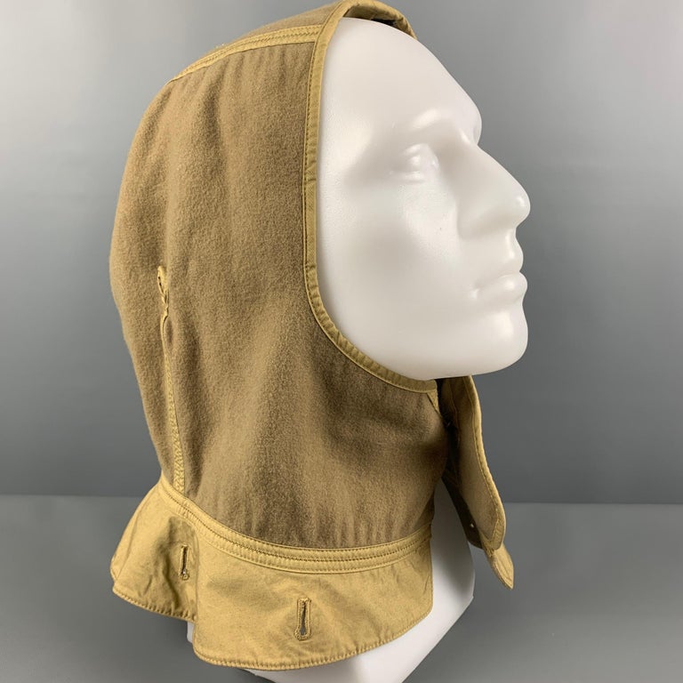 TEN C Size L Khaki Wool Polyamide Hood For Sale at 1stDibs