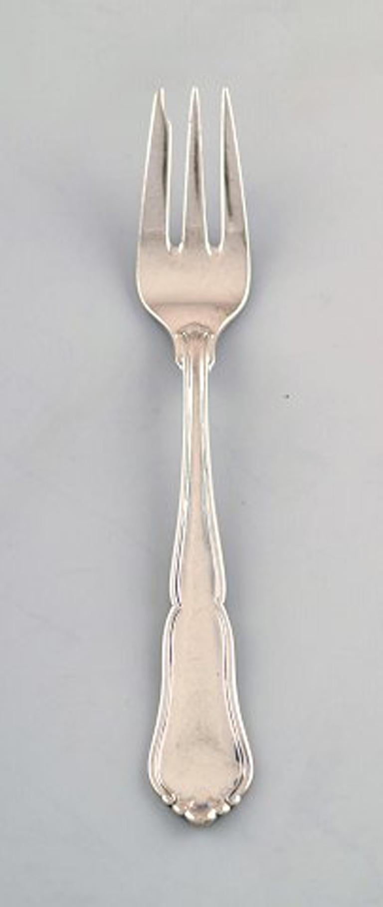 Ten Cake Forks "Annemarie" Danish Silver, Jens Sigsgaard For Sale at ...