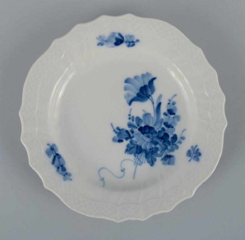 Ten Royal Copenhagen Blue Flower Curved Plate, Model Number 10/1625 at ...