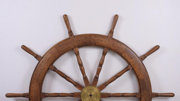 Ten Spoke Ship Wheel at 1stDibs