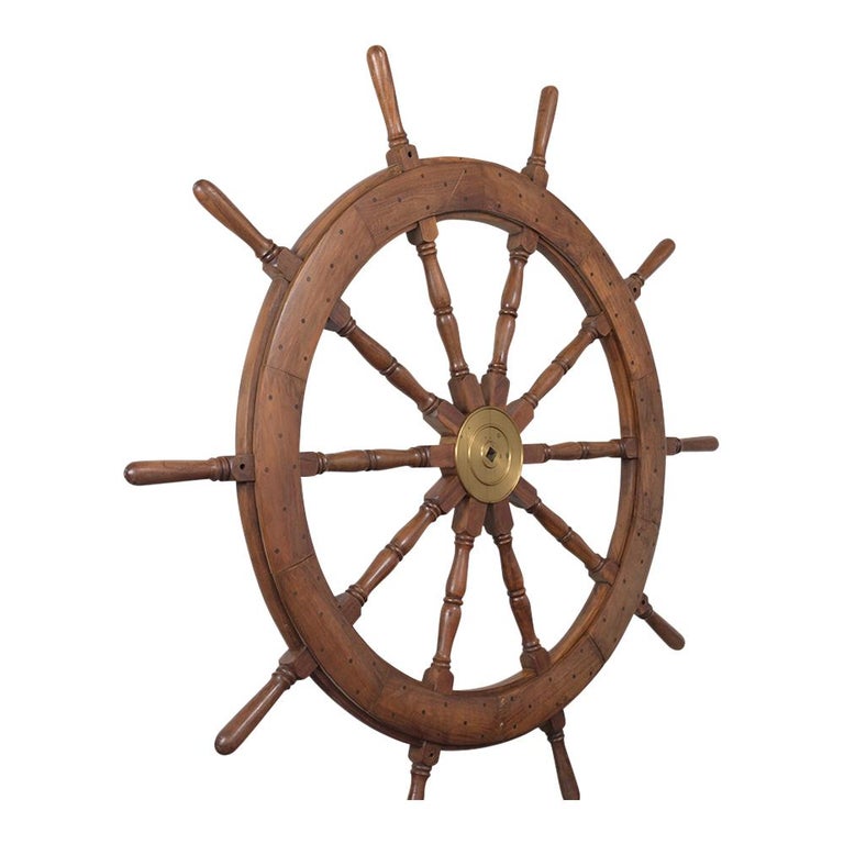 Ten Spoke Ship Wheel at 1stDibs