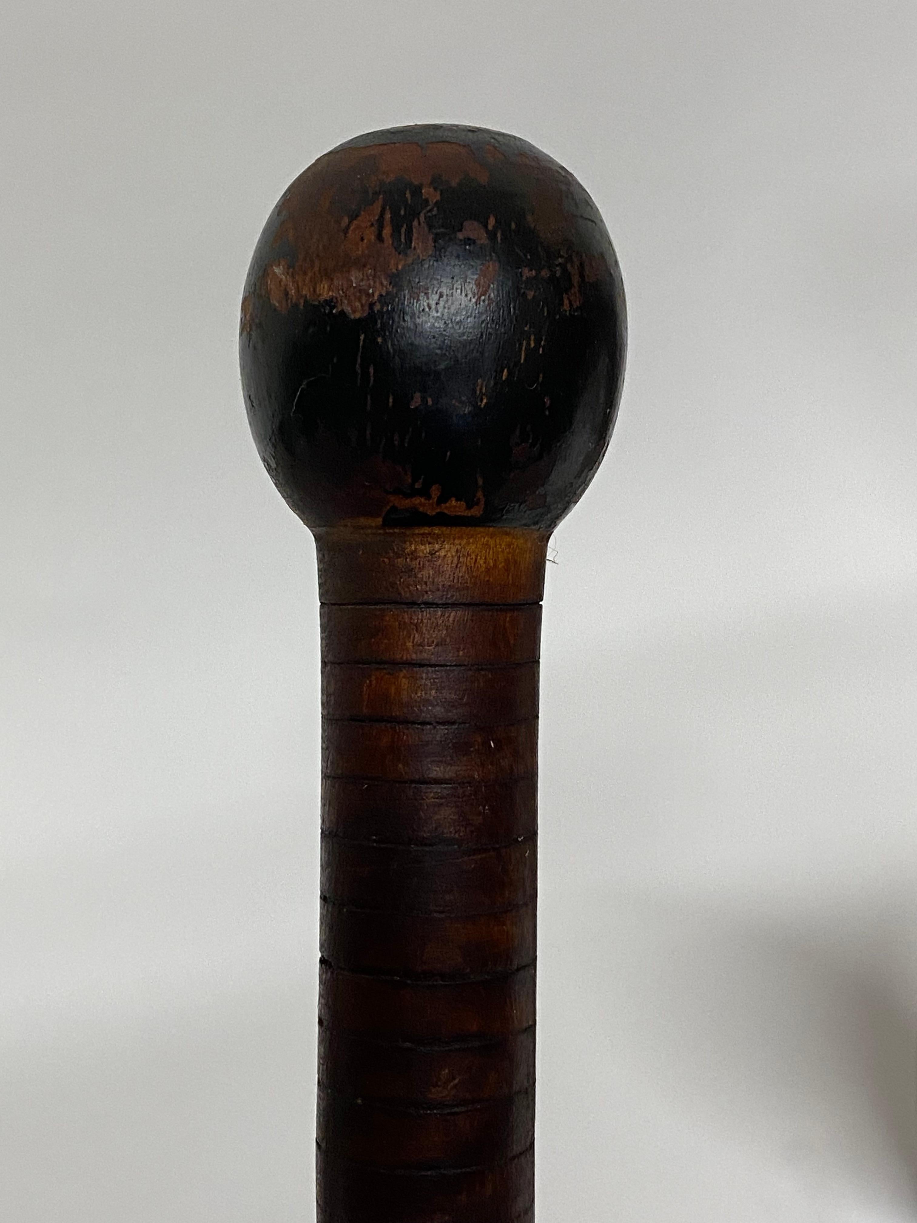 Ten Vintage Turned Wood Indian Clubs at 1stDibs