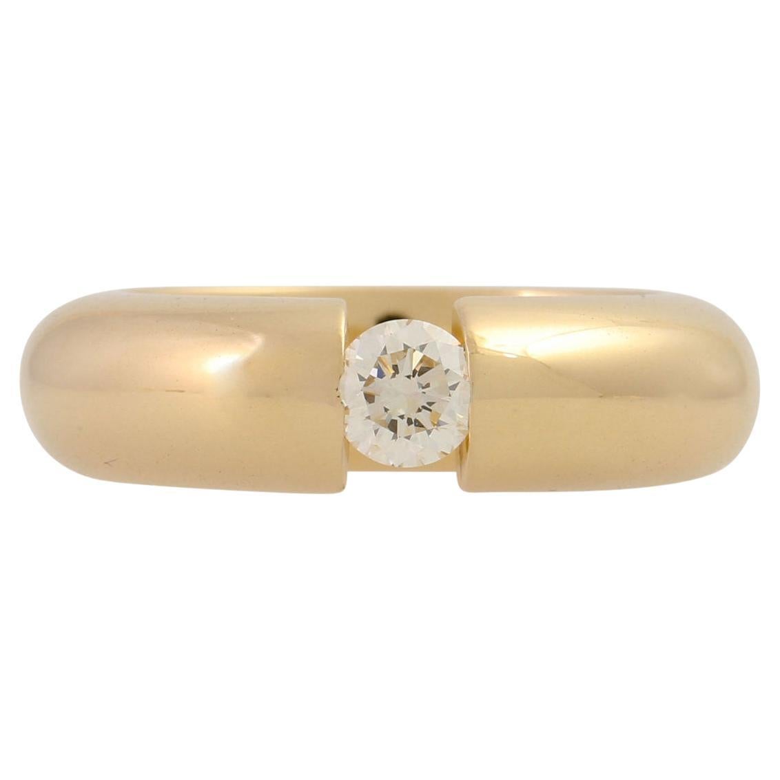 Steven Kretchmer Platinum Tension-Set FF8 Ring with 2.68 Ct. Orange ...