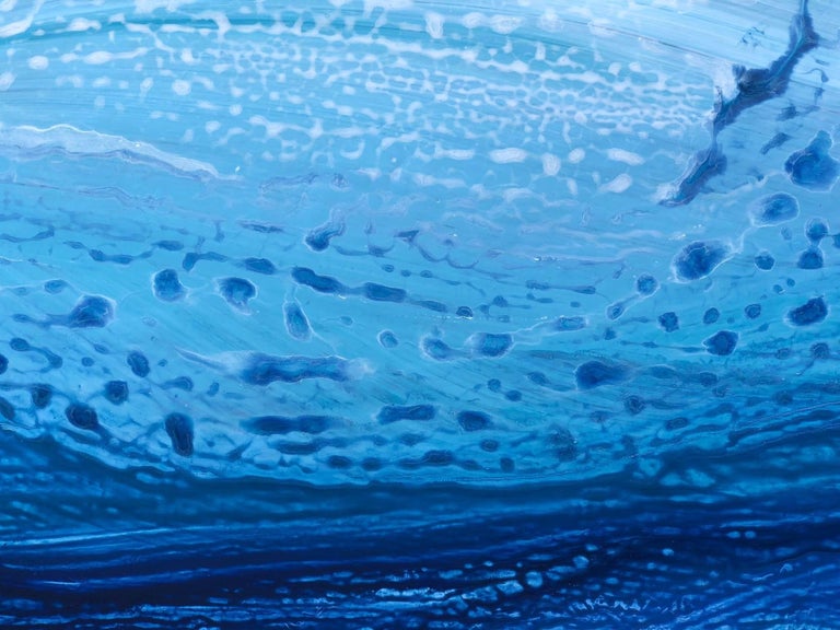 Teodora Guererra - 'Blue Delirium', Large Contemporary Abstract Acrylic ...