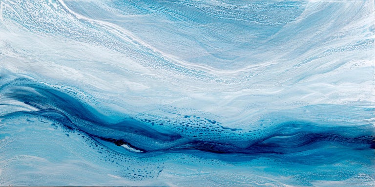 Teodora Guererra - 'Blue Delirium', Large Contemporary Abstract Acrylic ...