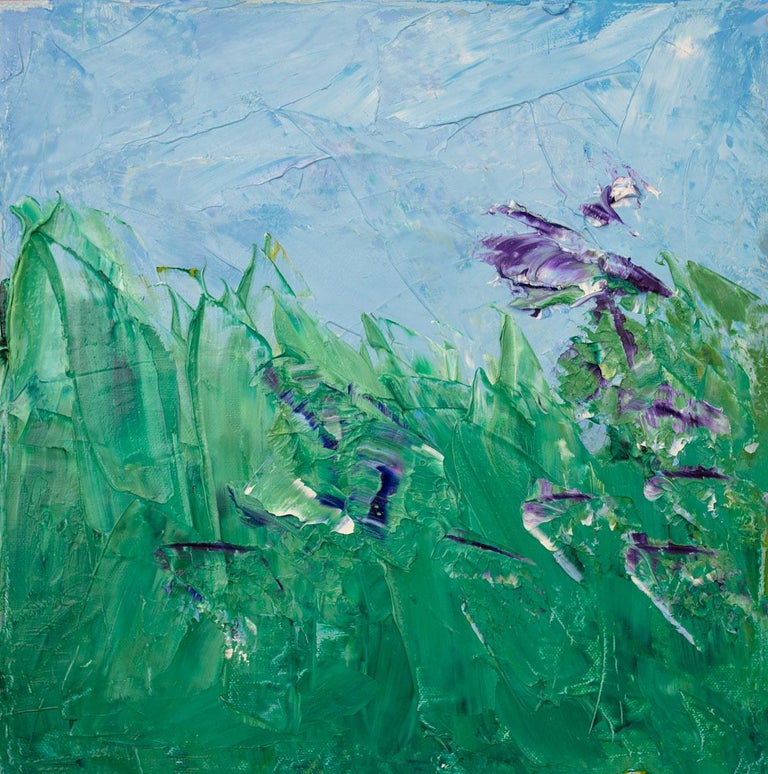 Teodora Guererra - "Perfect Timing I," Abstract Floral Painting For ...