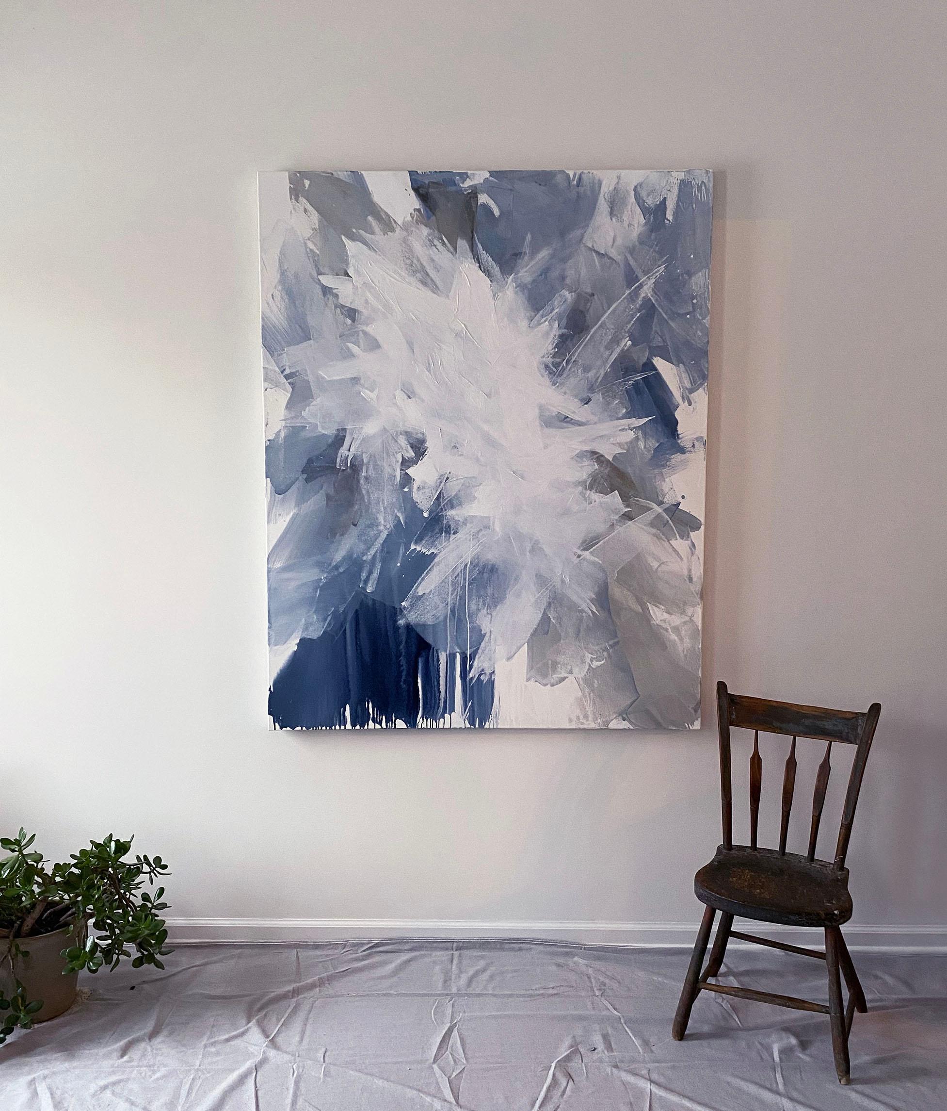 Teodora Guererra - "White Dove, " Contemporary Abstract Painting For ...
