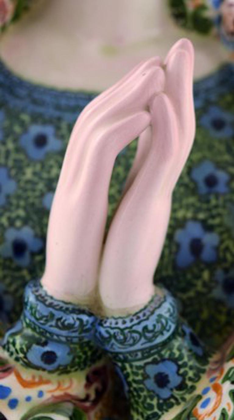 Teodoro Sebelin, Praying Madonna, Art Deco Ceramic Figure, Italy, 1930s ...