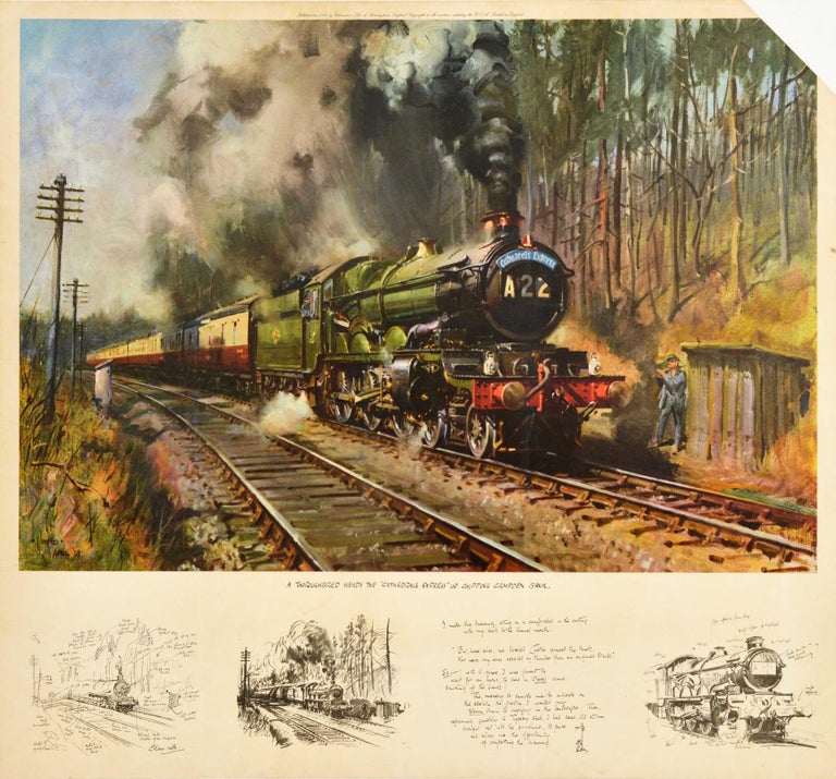 Terence Cuneo - Original Vintage Travel Poster Cathedrals Express ...