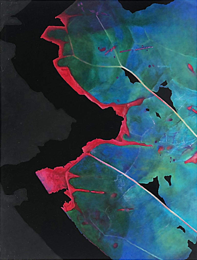 Teresa Ann Frazee Large Abstract Painting "Disentangled Blue" For Sale ...