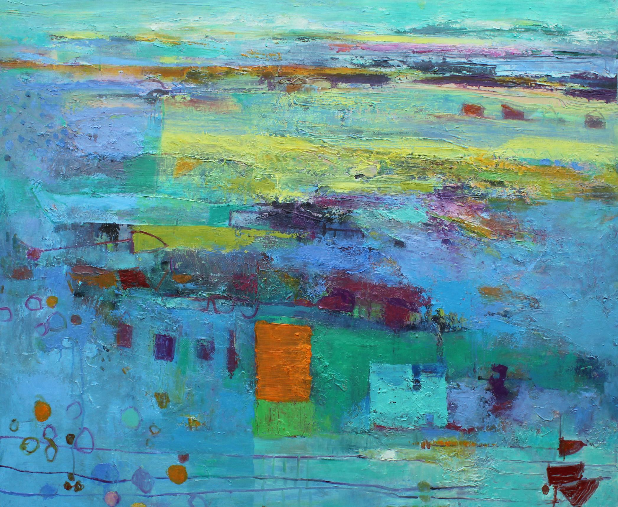 Teresa Pemberton - Teresa Pemberton Cadgwith Cove, Original Mixed Media ...