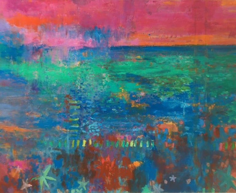 Teresa Pemberton - Teresa Pemberton, Floating Garden 2, Abstract Art ...