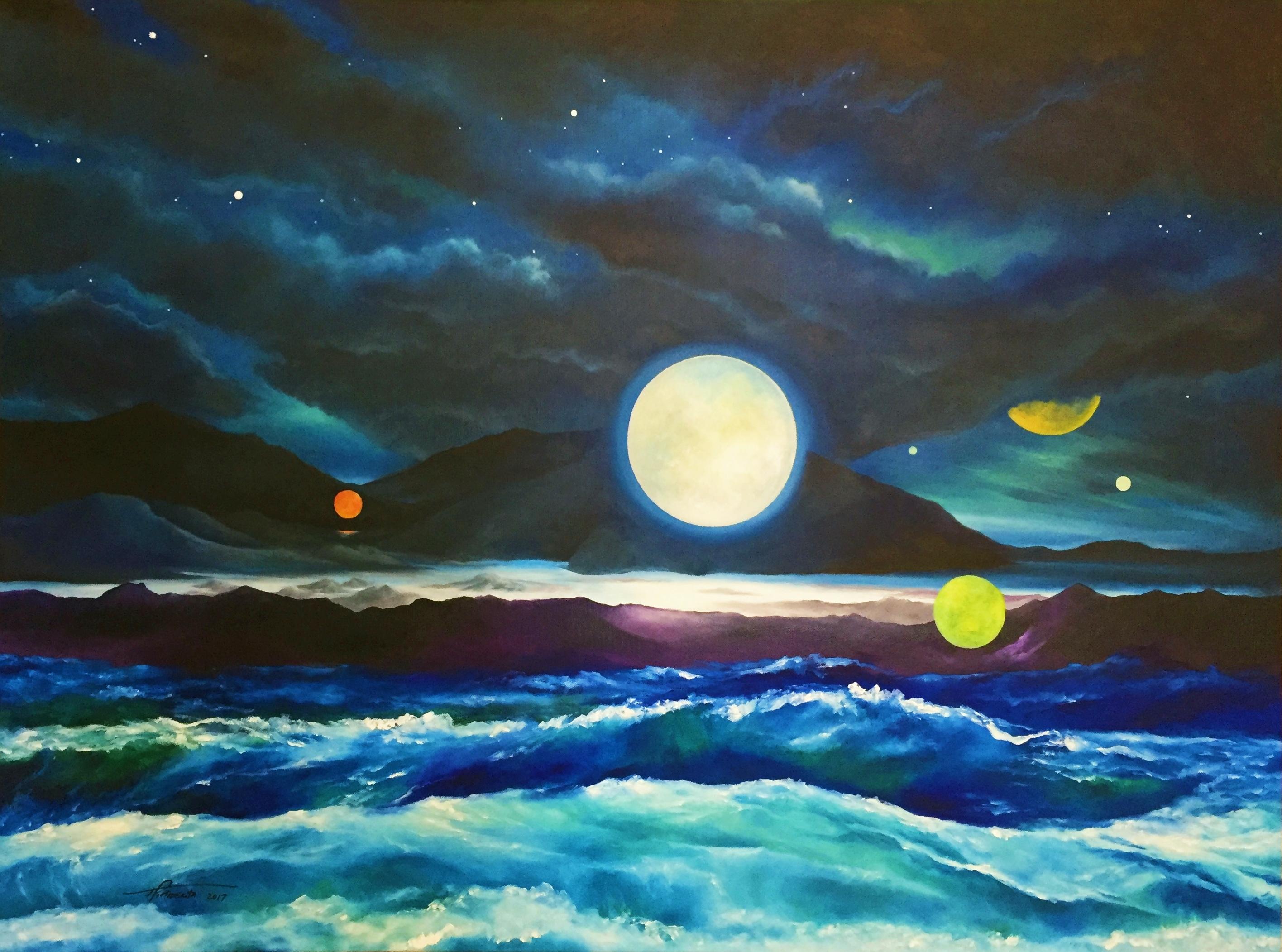 Gaétan Caron - "Gentle Moon or Yuzuki (Rosemary in Bloom)" Mendocino ...