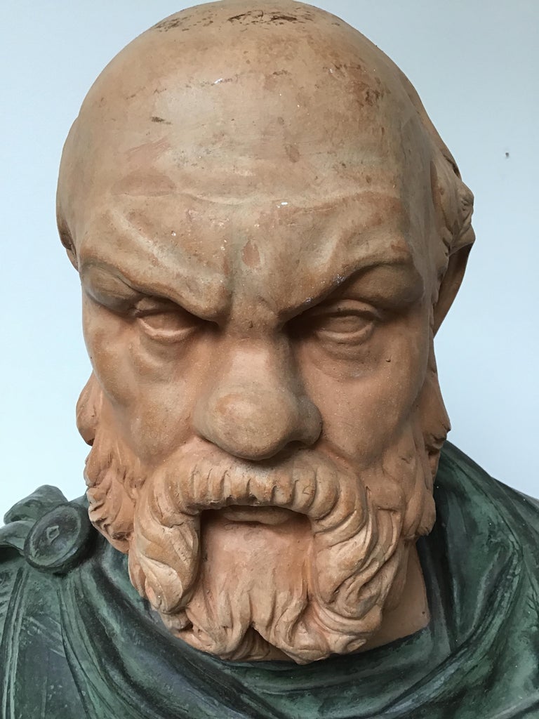 Terracotta Bust of Socrates at 1stDibs