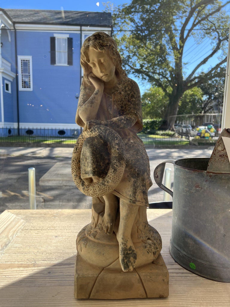 Terracotta Angel Statue For Sale at 1stDibs