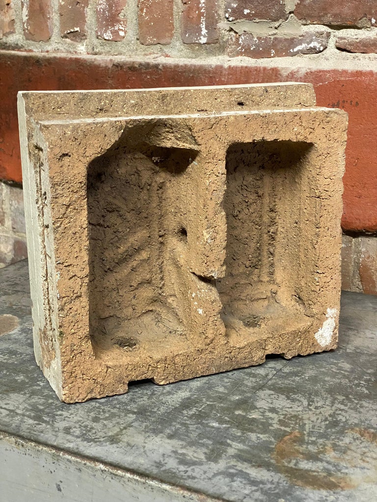 Terracotta Beaux Arts Architectural Facade Block Tile For Sale at 1stDibs