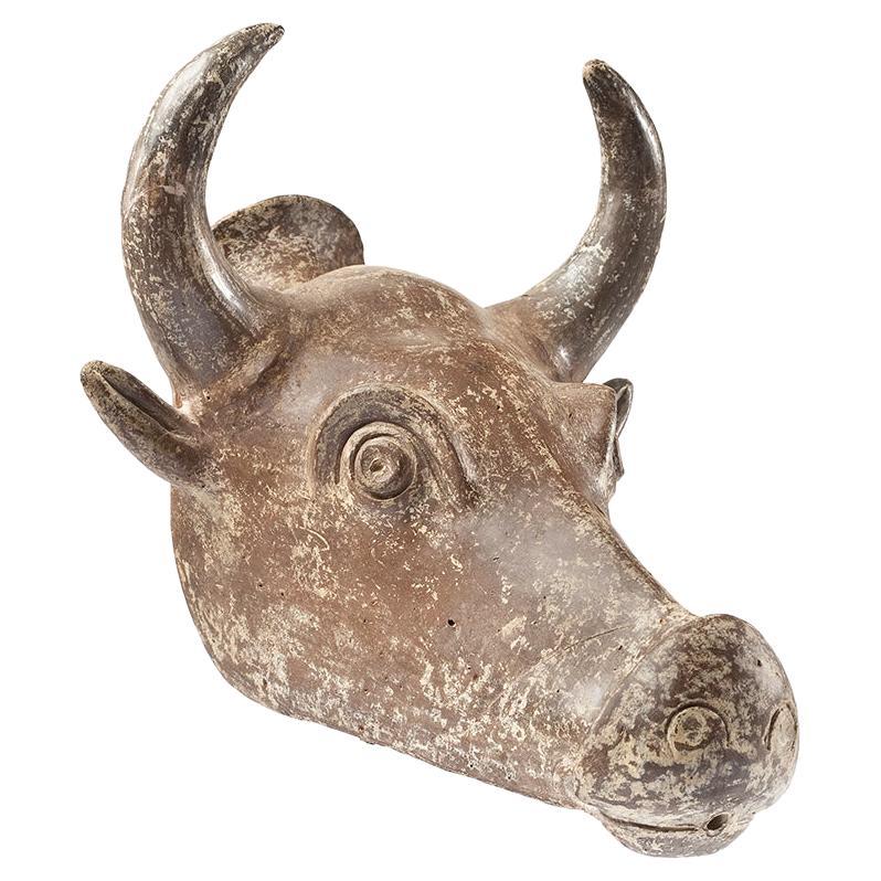 Ancient Clay Black Deer Rhyton Animal Vessel For Sale at 1stDibs