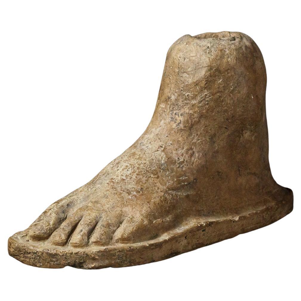 Grand Tour Carved Marble Model of a Roman Sandaled Foot, Late 19th ...