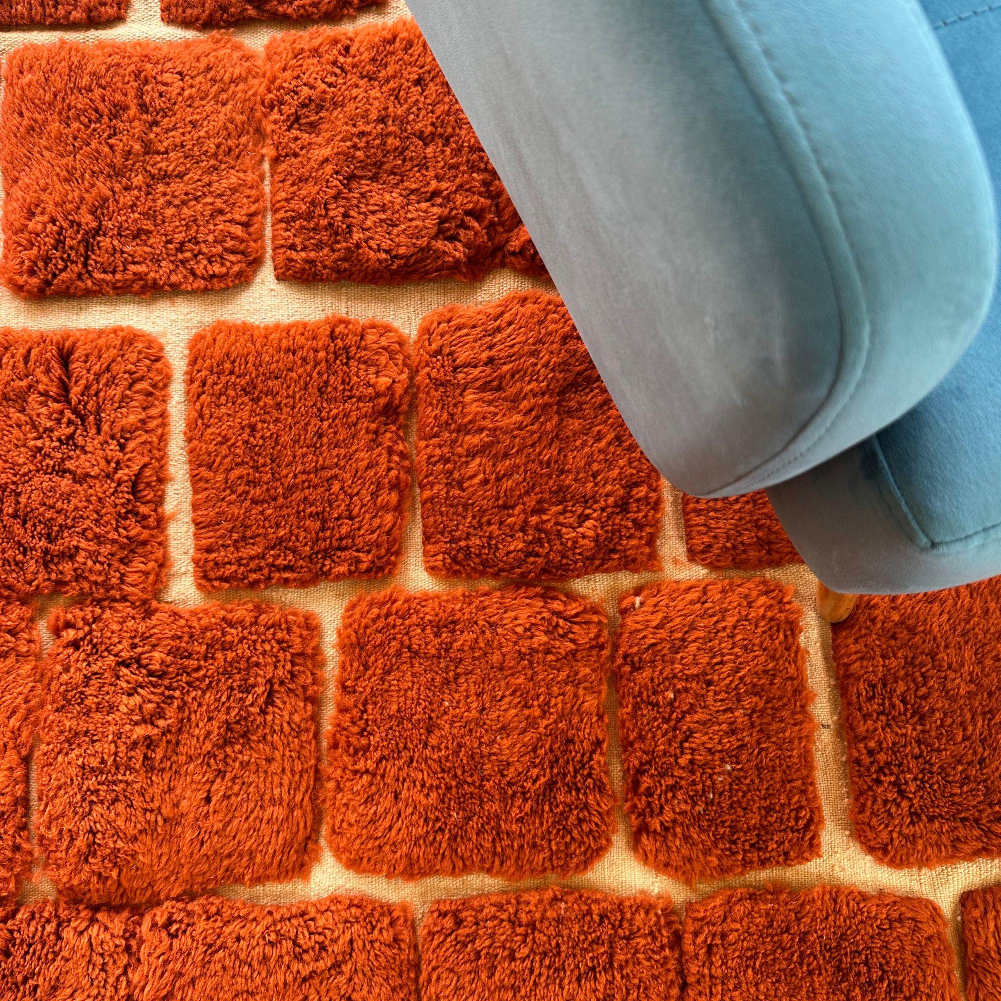 Terracotta Moroccan Rug 5x8 - Royal Nomadic Handwoven Checkered Design ...