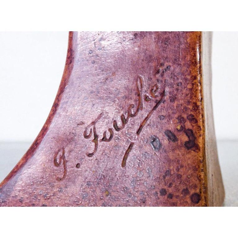 Terracotta Sculpture, F. Fouche, Art Nouveau. France, Early 20th ...