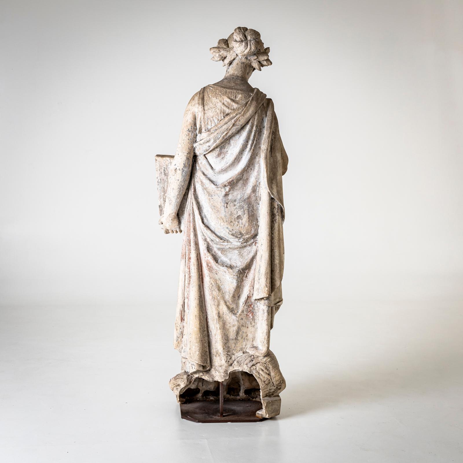 Terracotta Statue of a Female Scribe, 19th Century For Sale at 1stDibs