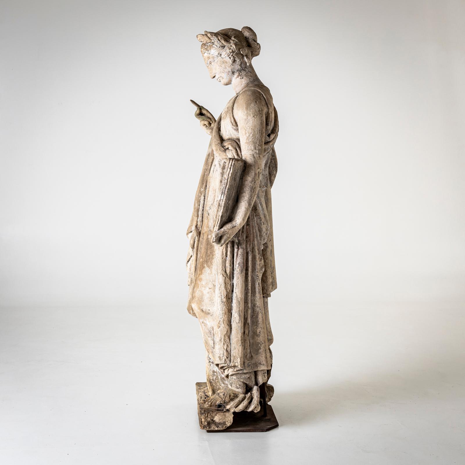 Terracotta Statue of a Female Scribe, 19th Century For Sale at 1stDibs