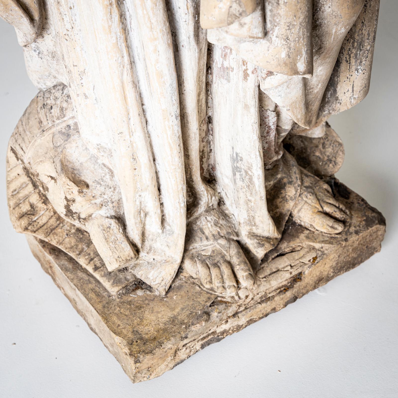 Terracotta Statue of a Female Scribe, 19th Century For Sale at 1stDibs