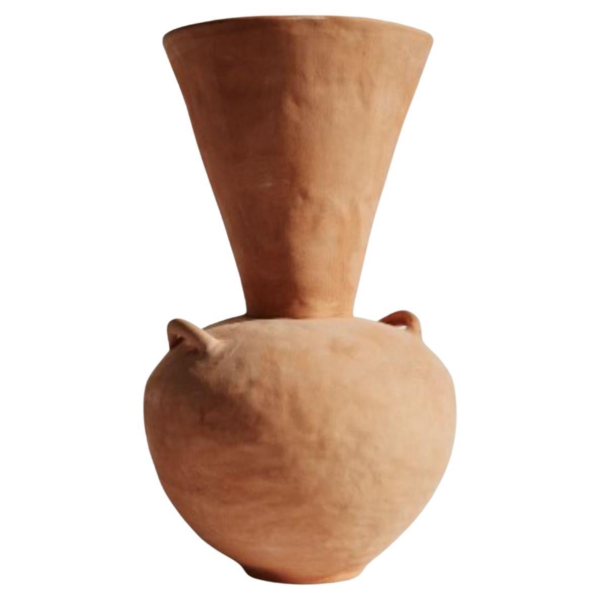 5-Element Black and Terracotta Vase by Quincoces-Dragò For Sale at 1stDibs