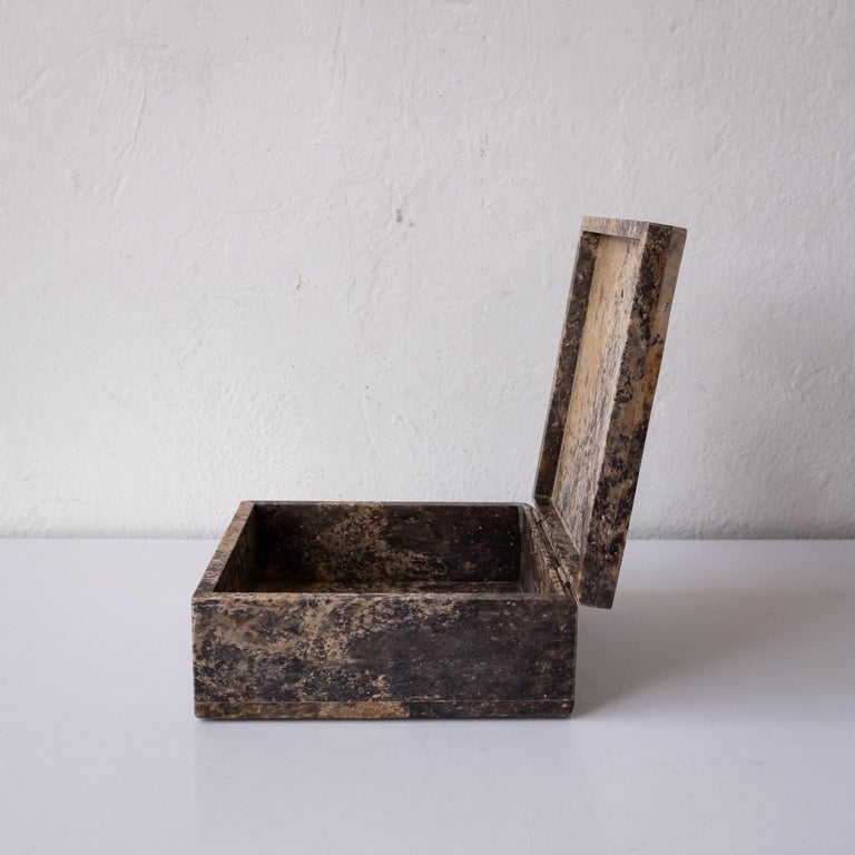 Terrazzo Mixed Stone Jewelry Box 1960s at 1stDibs