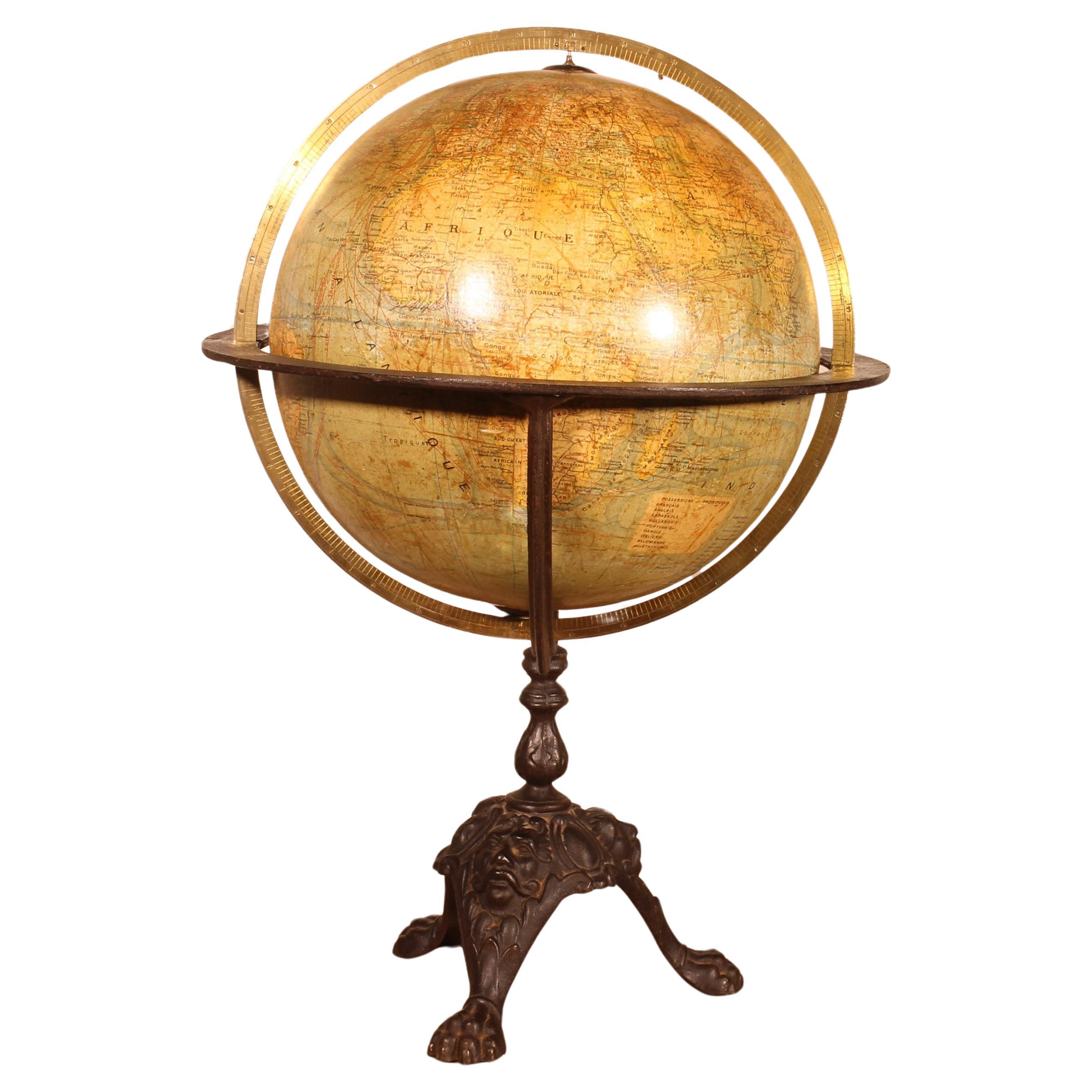 Terrestrial Globe By J.forest-19th Century For Sale at 1stDibs