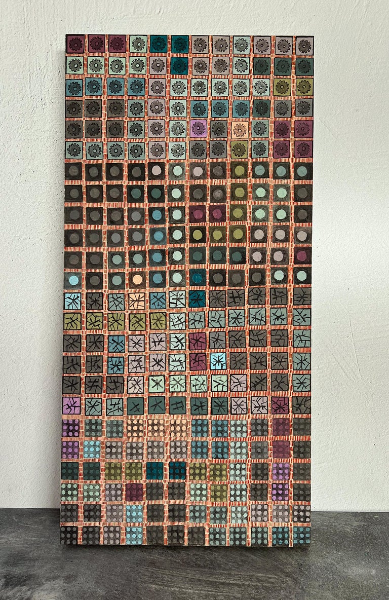 Terri Bell - Batik, Abstract Painting For Sale at 1stDibs