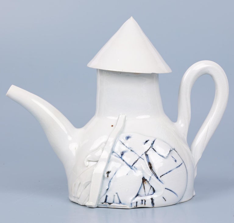 Terry Bell-Hughes Studio Pottery Porcelain Elephant Teapot For Sale at ...