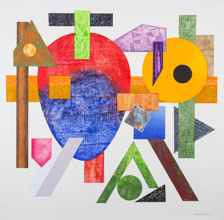Terry Buchanan - Terry Buchanan (b.1938) - 2007 Oil, Shapes For Sale at ...