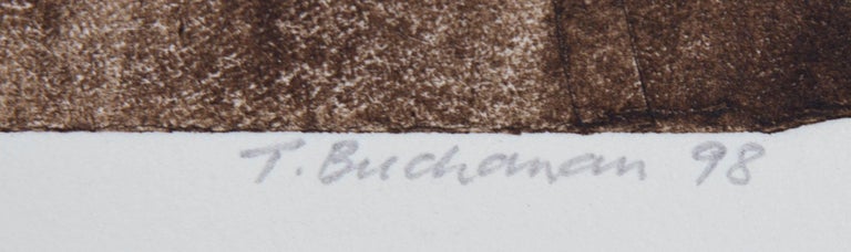 Terry Buchanan - Terry Buchanan (b.1938) - 1998 Collagraph, Africa II ...