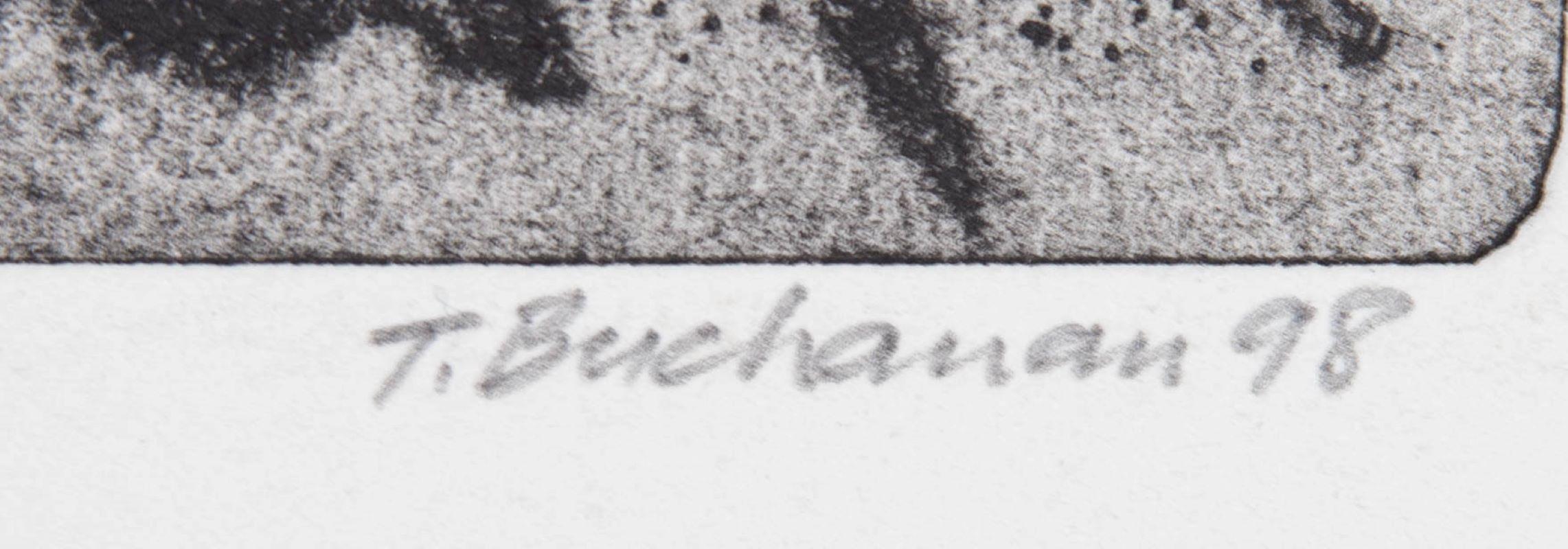 Terry Buchanan - Terry Buchanan (b.1938) - 1998 Collagraph, Cherhill ...