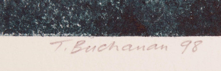 Terry Buchanan - Terry Buchanan (b.1938) - 1998 Collagraph, Ophelia For ...