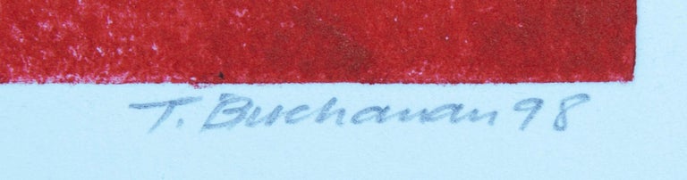 Terry Buchanan - Terry Buchanan (b.1938) - 1998 Collagraph, Ophelia II ...