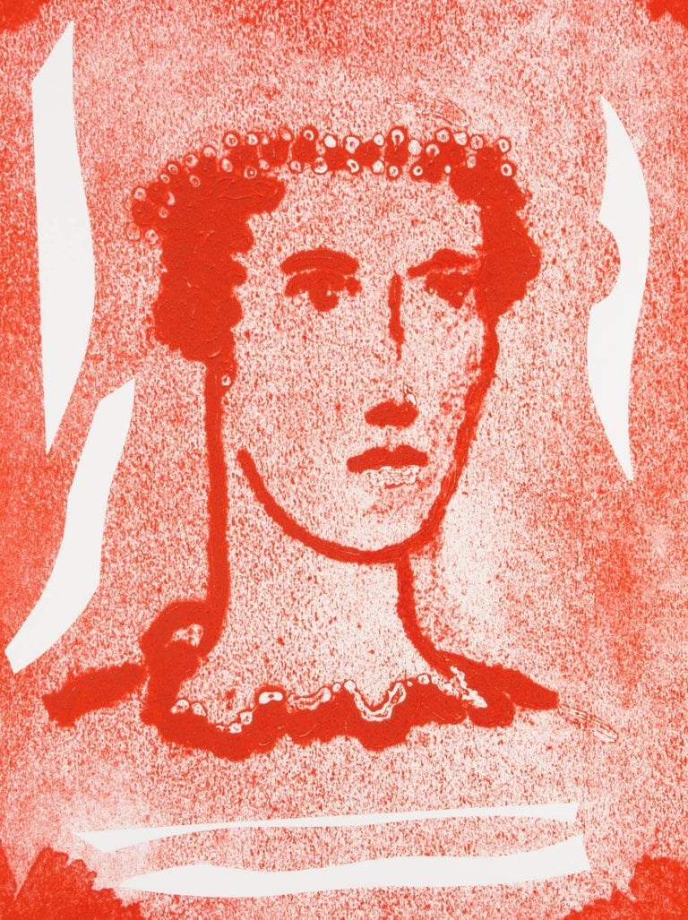 Terry Buchanan - Terry Buchanan (b.1938) - 1998 Collagraph, Ophelia II ...