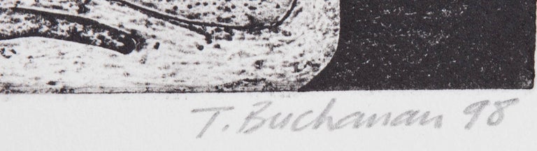 Terry Buchanan - Terry Buchanan (b.1938) - 1998 Collagraph, The Falling ...