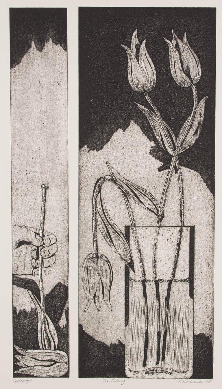 Terry Buchanan - Terry Buchanan (b.1938) - 1998 Collagraph, The Falling ...