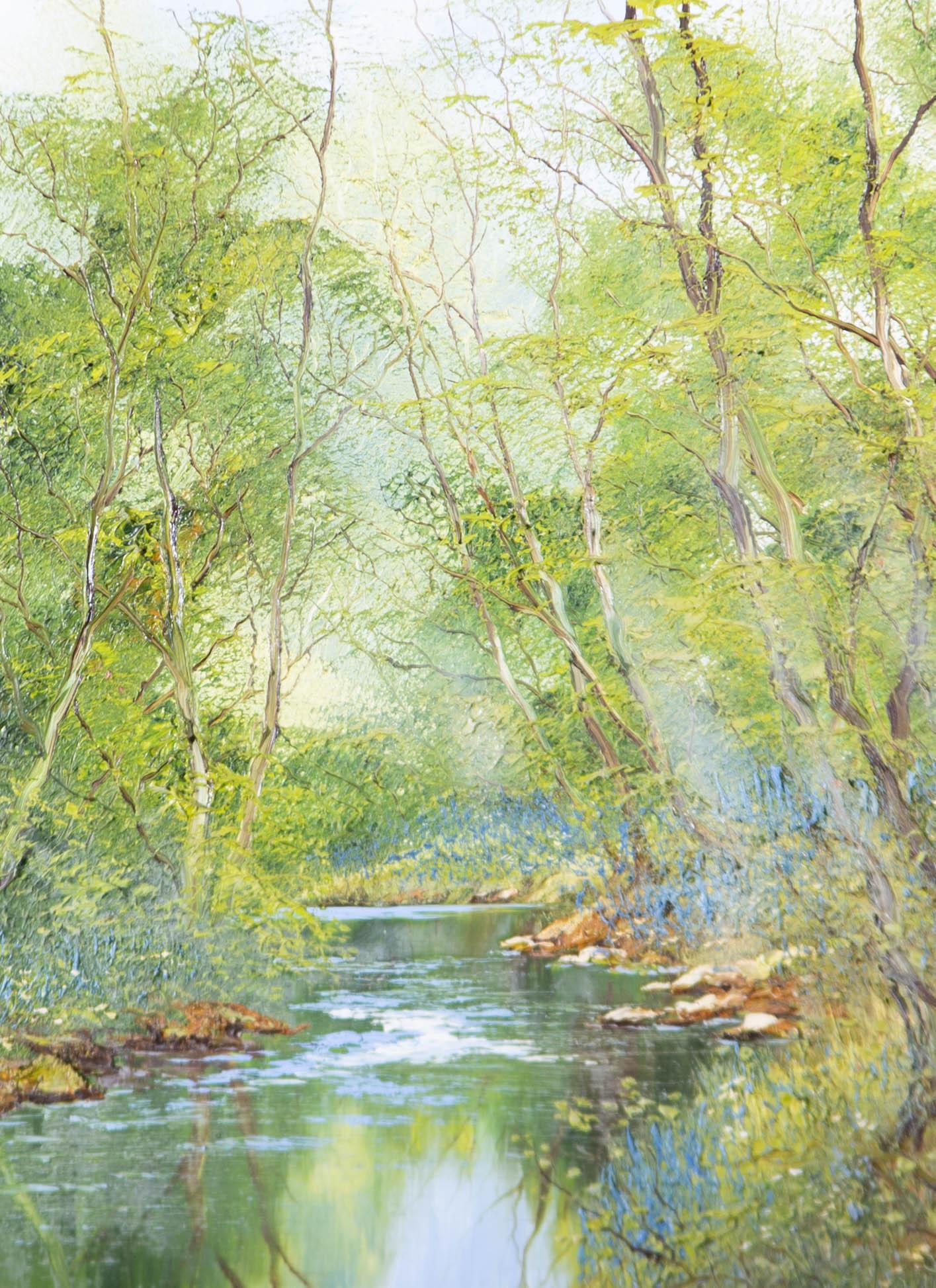 Terry Evans - Terry Evans (b.1943) - Contemporary Oil, River Running ...