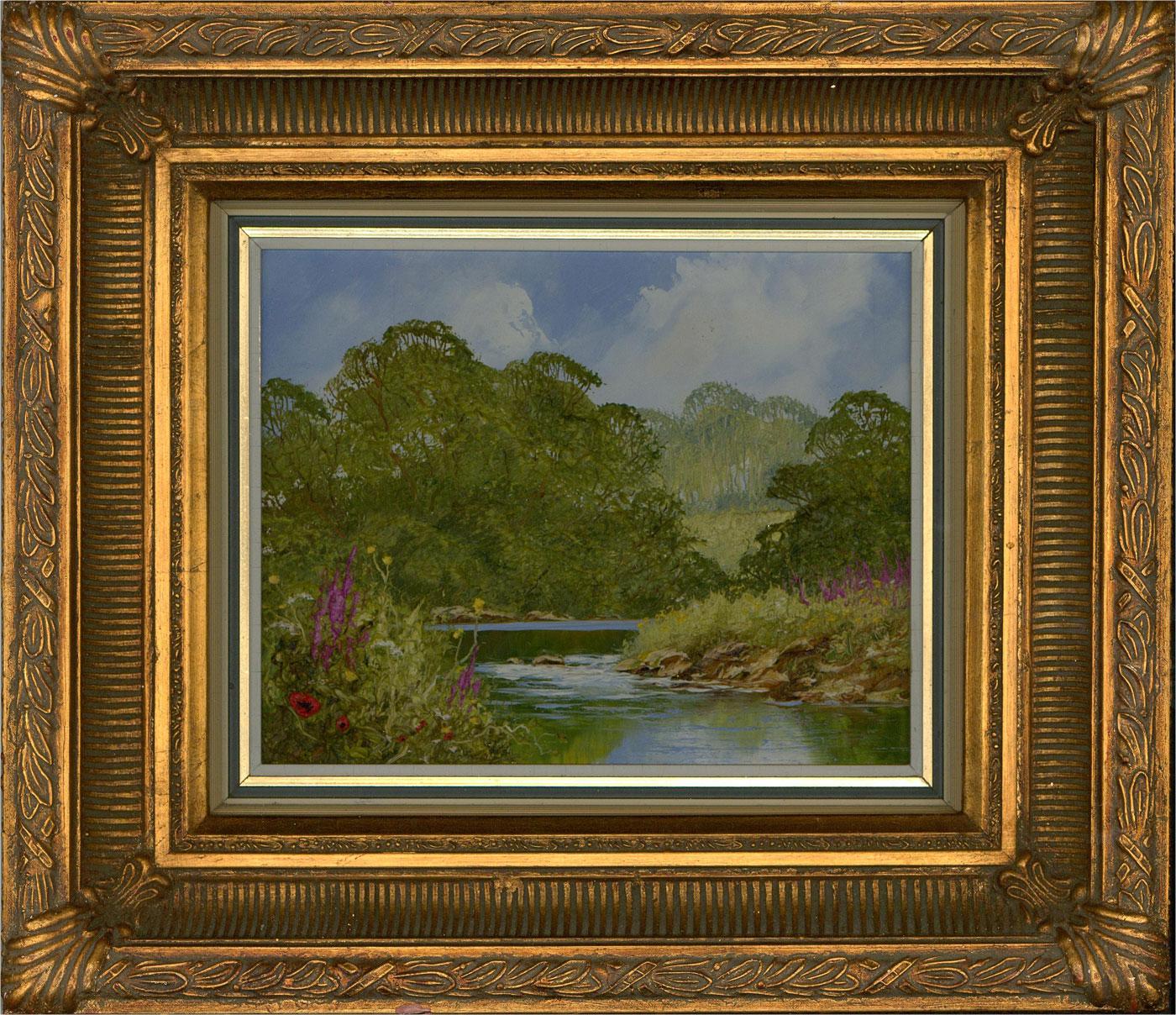 Terry Evans - Terry Evans (b.1943) - Contemporary Oil, River Running ...