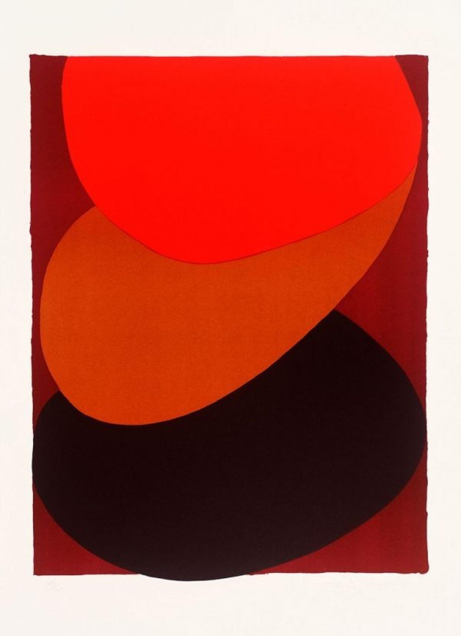 Terry Frost - Orange Dusk Print By Terry Frost For Sale at 1stDibs