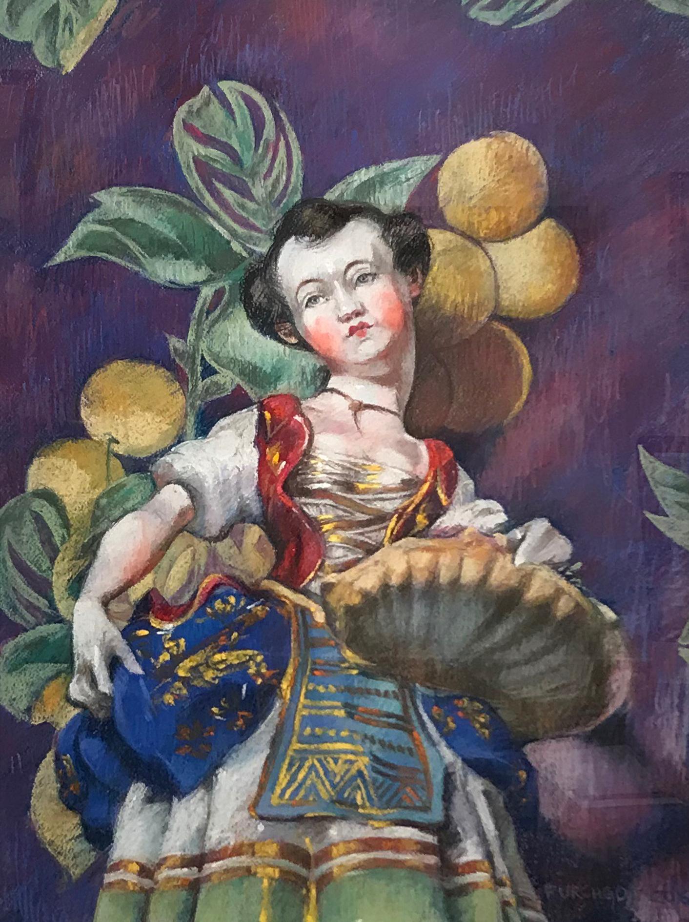 Terry Furchgott - Terry Furchgott, "Purple and Gold", 2016, pastel on ...