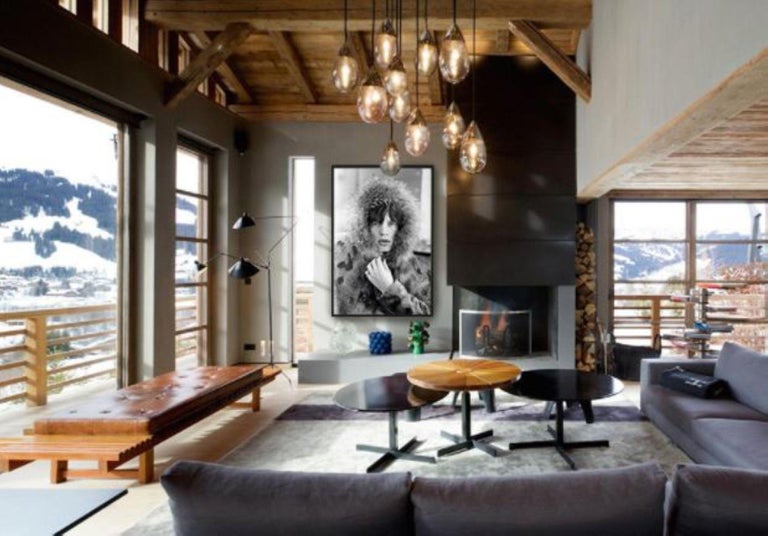 Terry O'Neill - Mick Jagger - the rockstar in the snow in a fur coat ...
